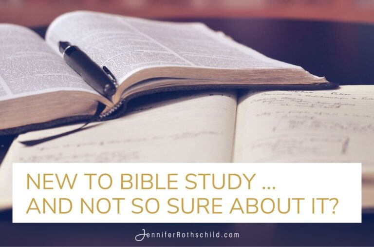 New to Bible Study … and Not So Sure About It?